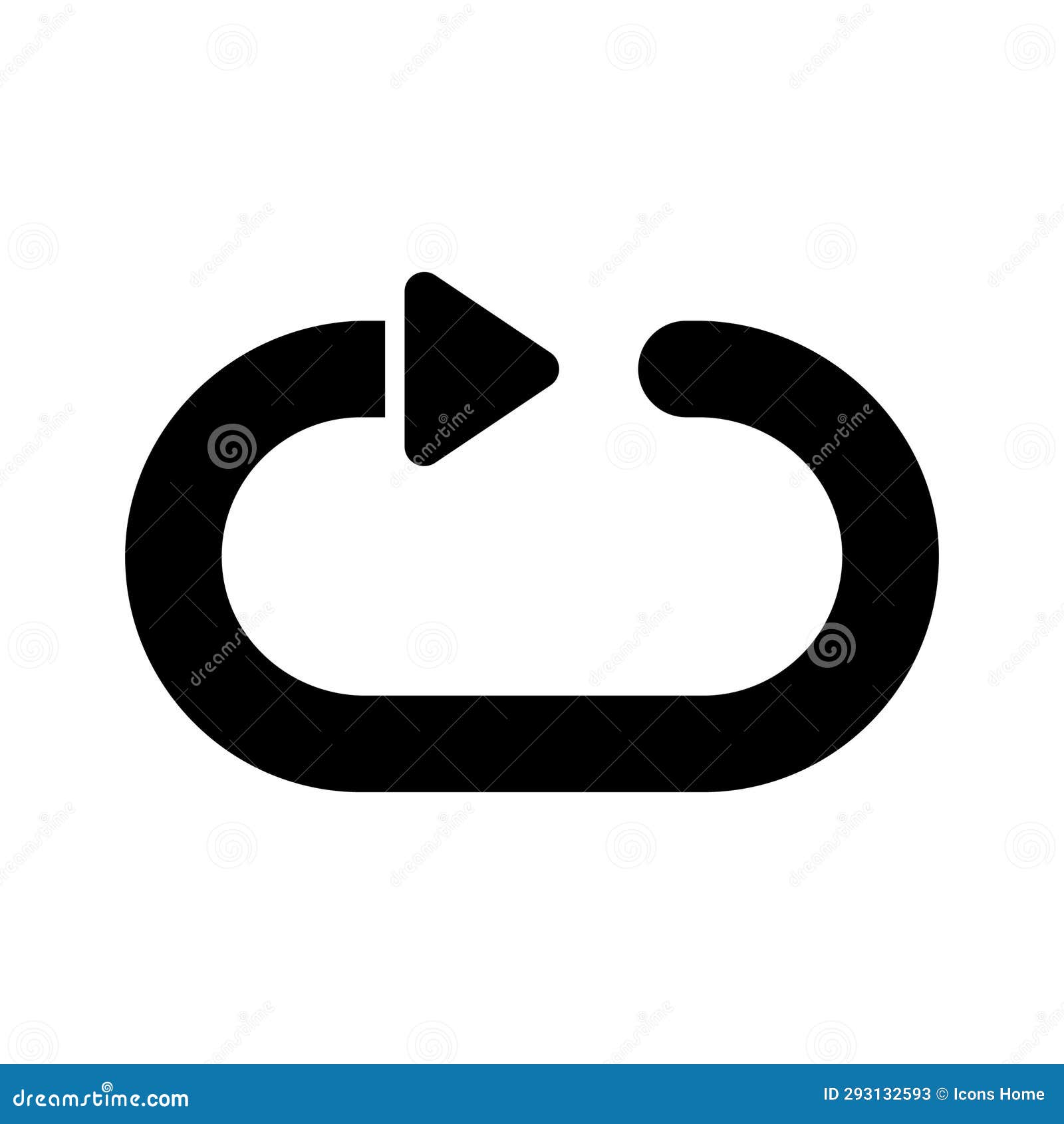Download this Premium Icon of Repeat Arrow in Trend Style Stock Vector ...
