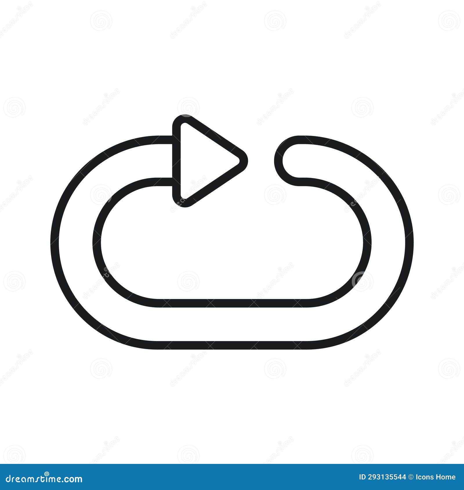 Download this Premium Icon of Repeat Arrow in Trend Style Stock Vector ...