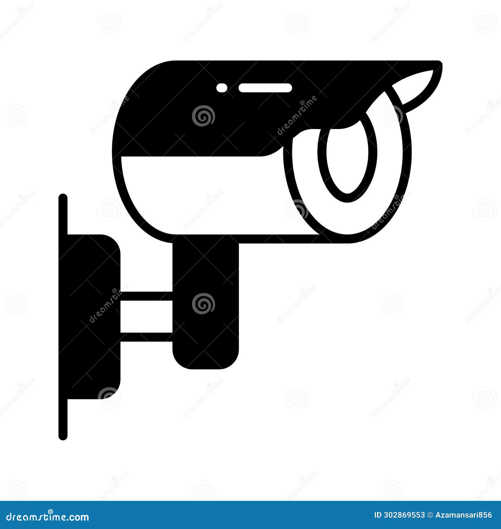 Download this Premium Vector of CCTV, Security Camera Icon Stock Vector ...