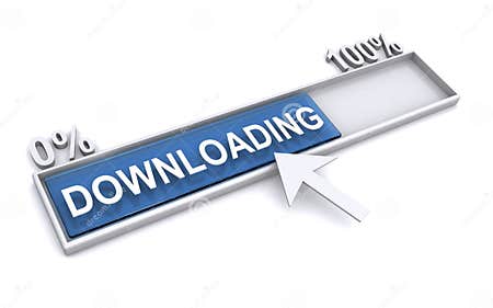 Download progress bar stock illustration. Illustration of download ...