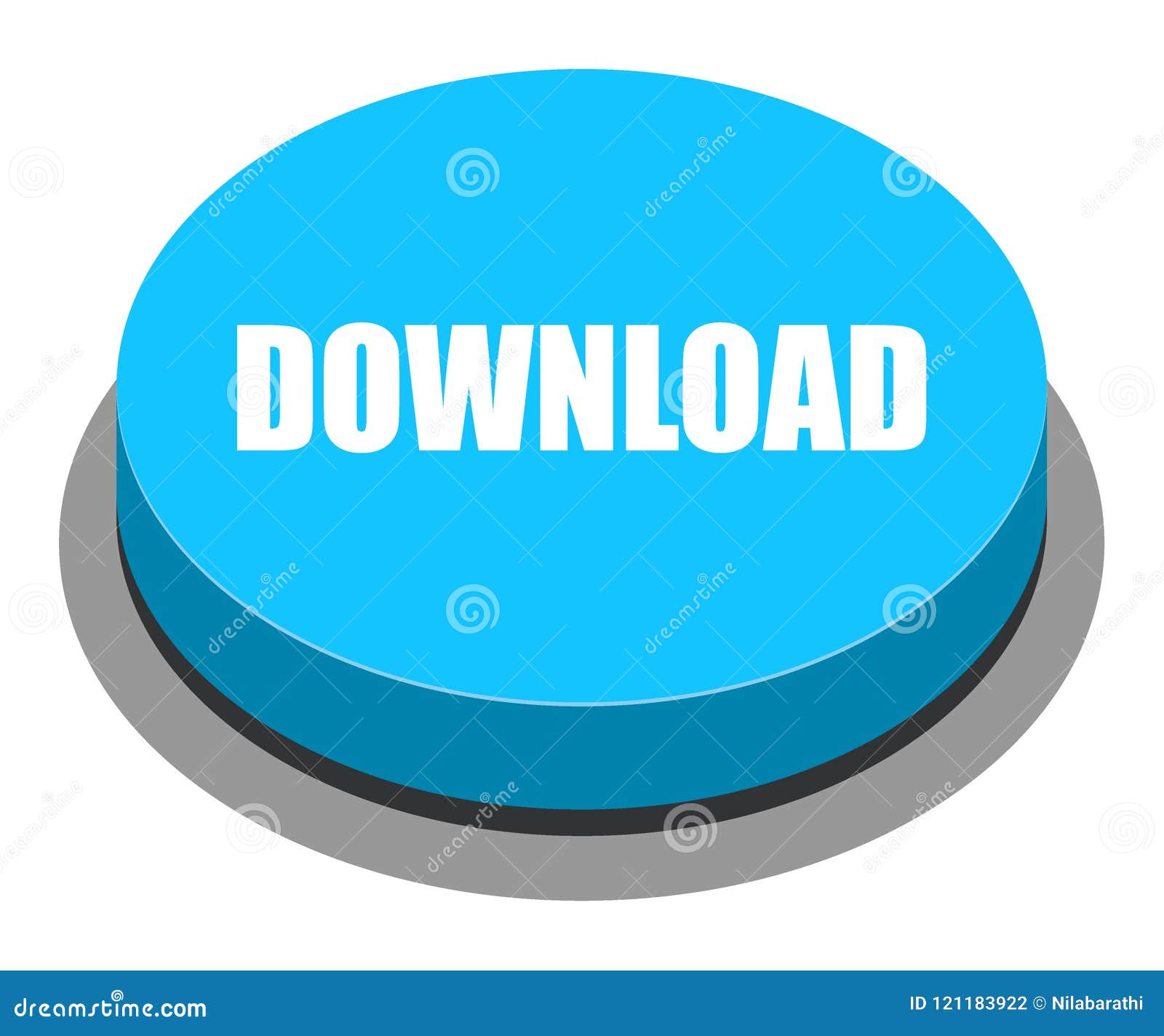 Download push button blue stock illustration. Illustration of internet ...