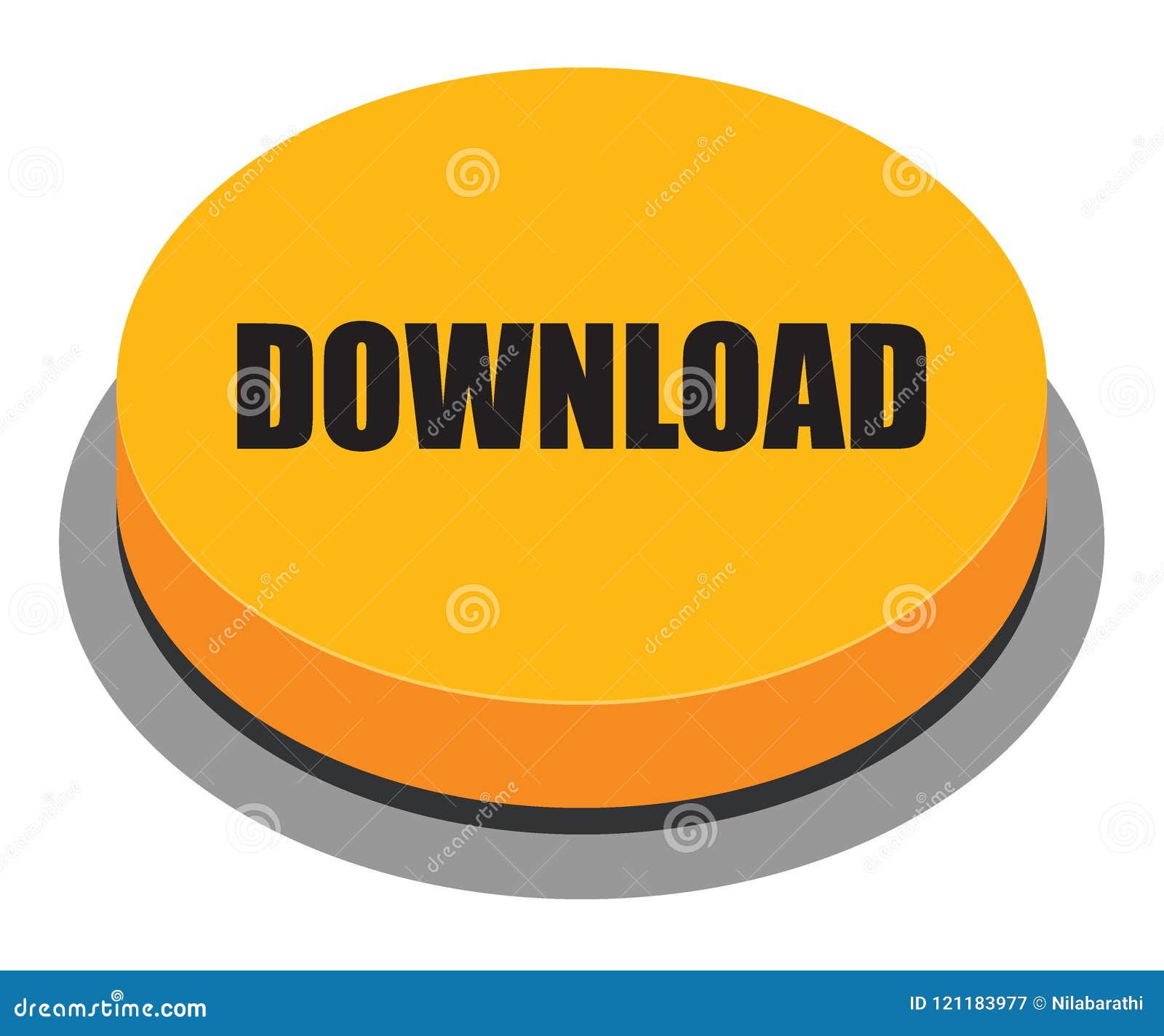 Download Push Button Orange Stock Illustration - Illustration of ...