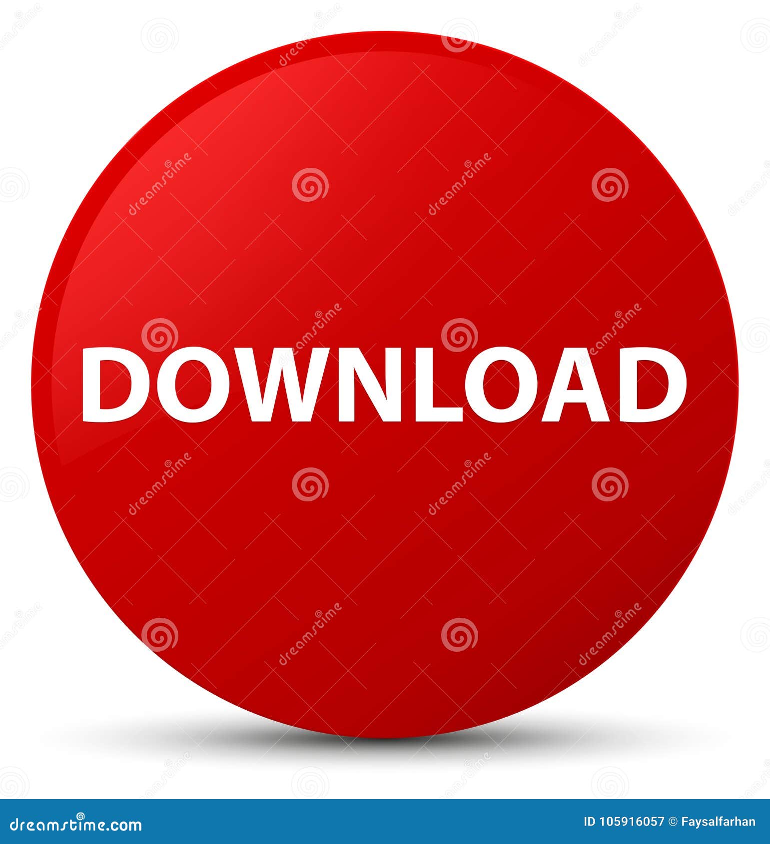 Download red round button stock illustration. Illustration of transfer ...