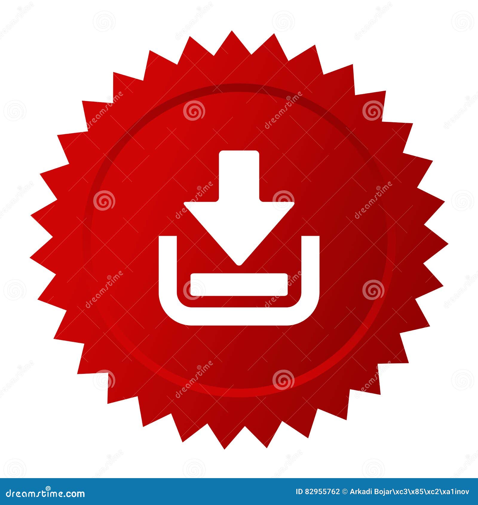 Download Red Vector Sticker Stock Vector - Illustration of save, label ...