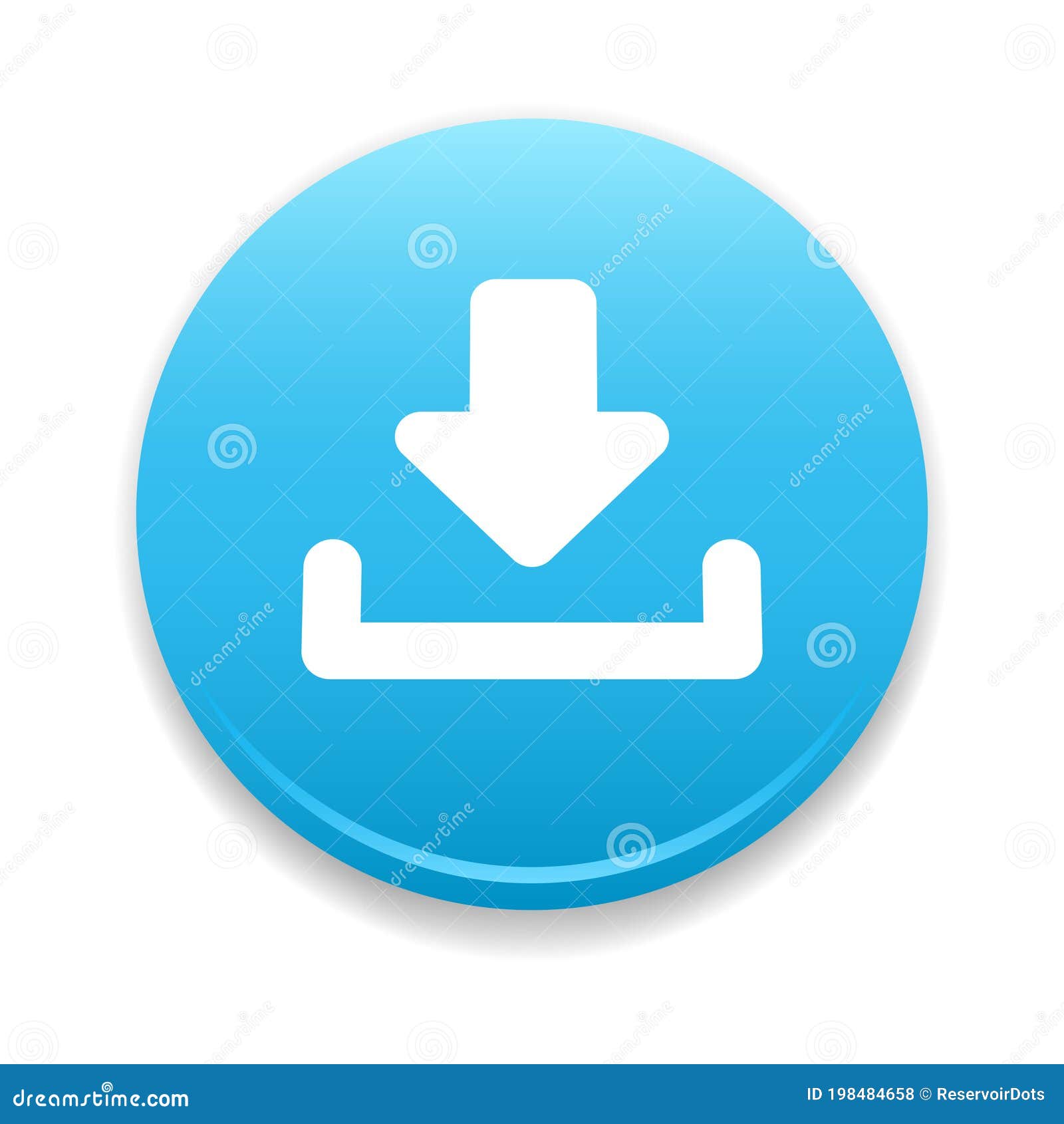 Download Round Icon stock vector. Illustration of interface - 198484658
