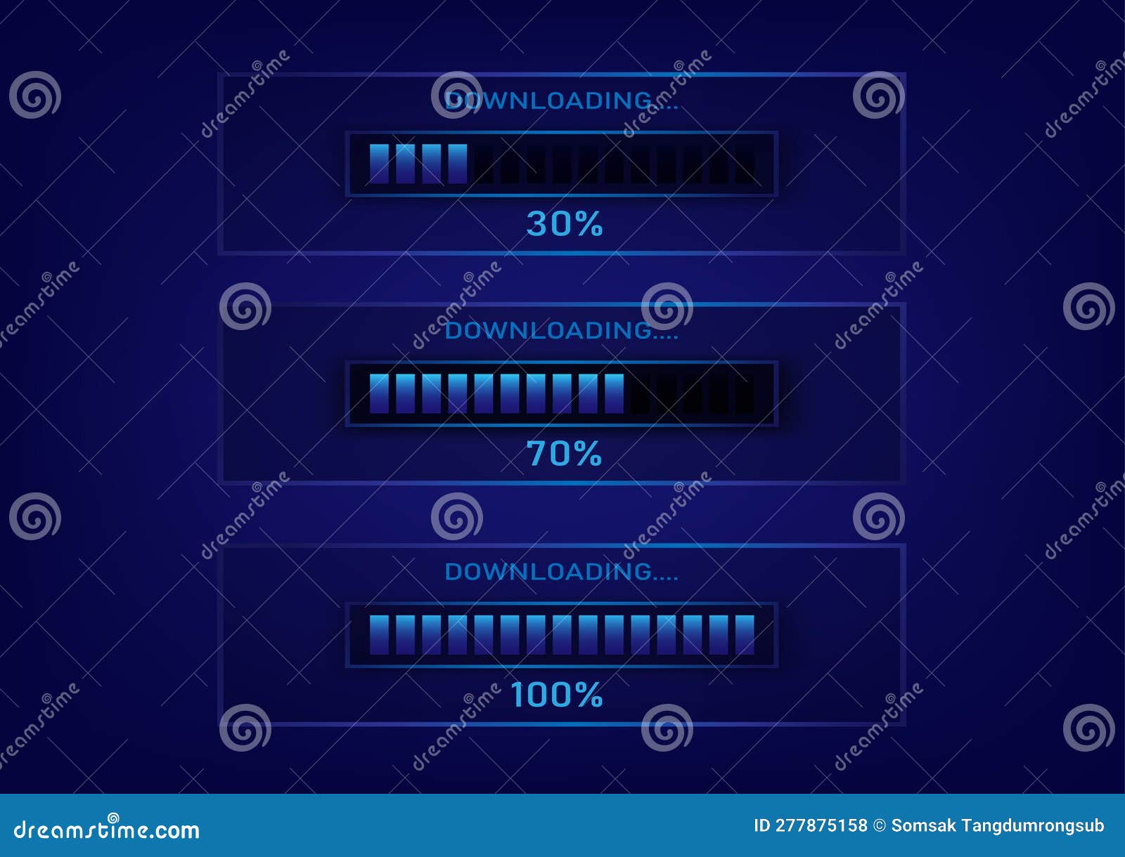 Hi Tech Background Download Screen Is A Set With Indicator Bars On A ...