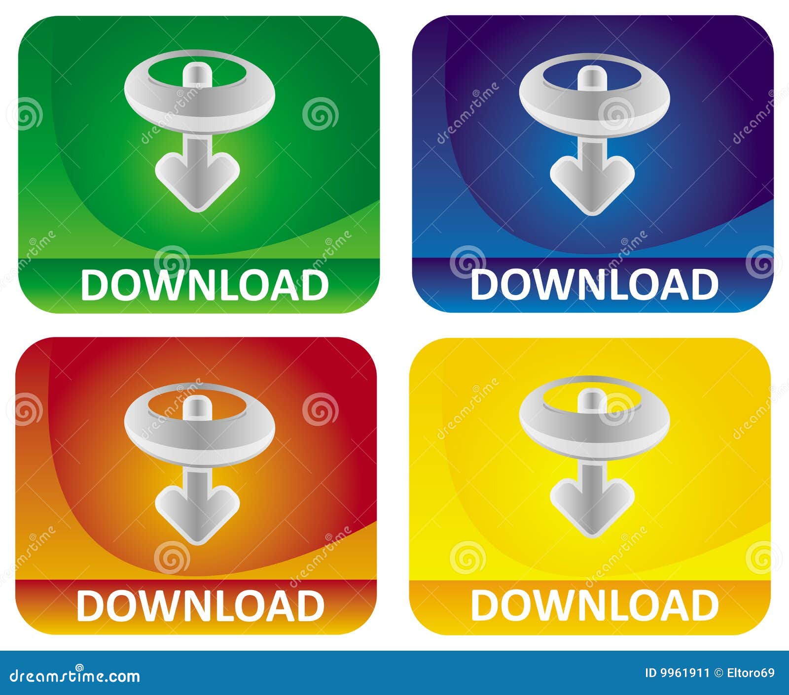 Download sign stock vector. Illustration of direction - 9961911