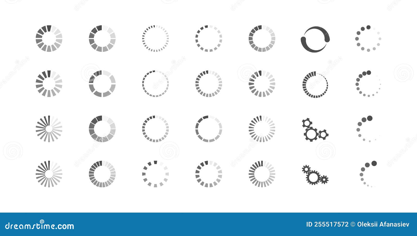 Download Sign Set. Load Icons Set. Load System. Data Load Stock Vector ...