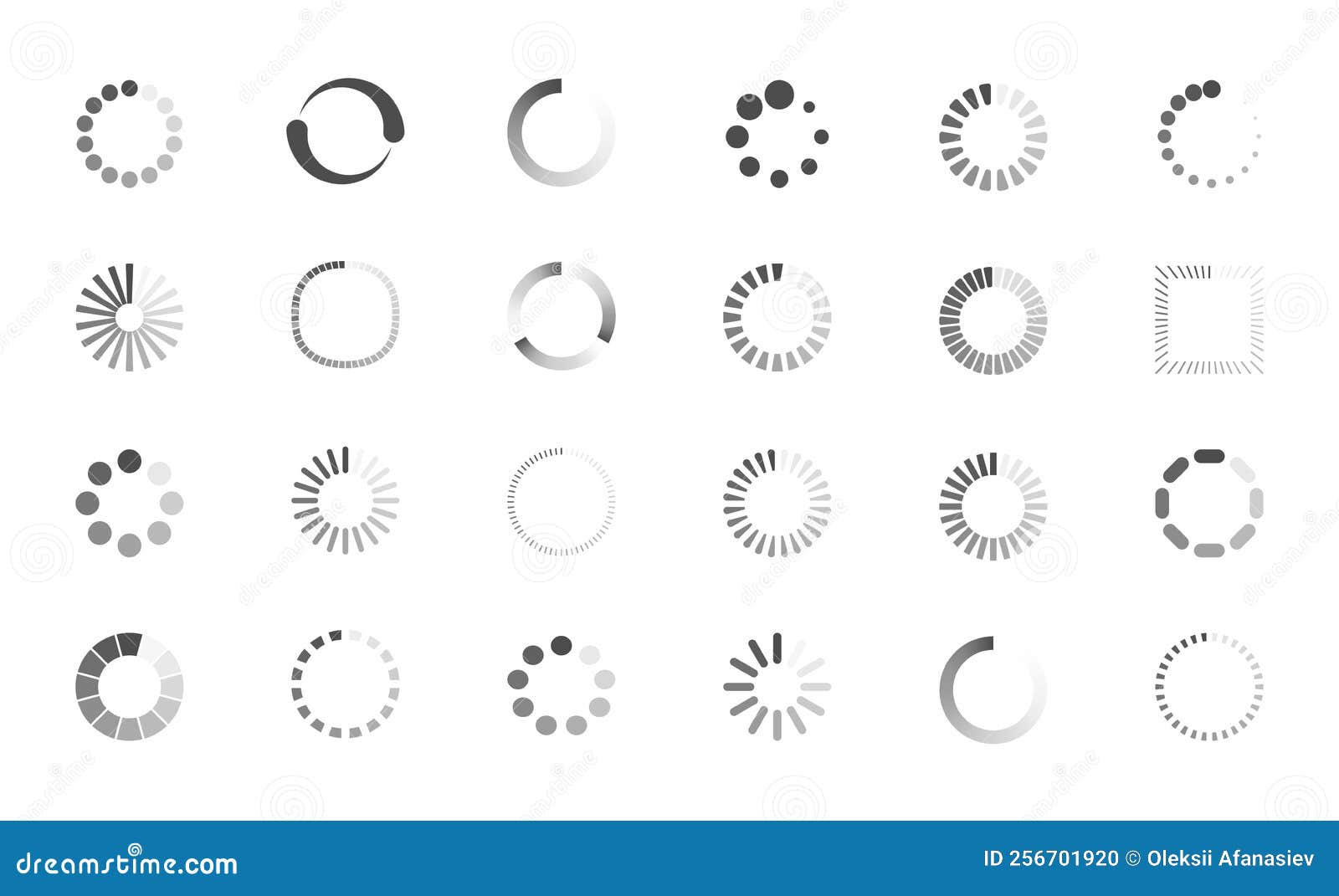 Download Sign Set. Load Icons Set. Load System. Data Load Stock Vector ...