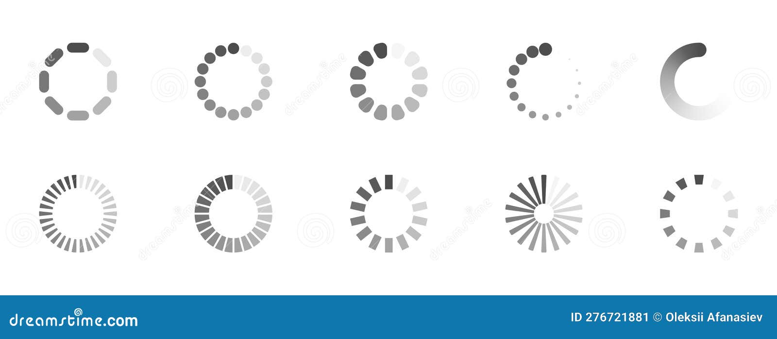 Download Sign Set. Load Icons Set. Load System. Data Load Stock Vector ...