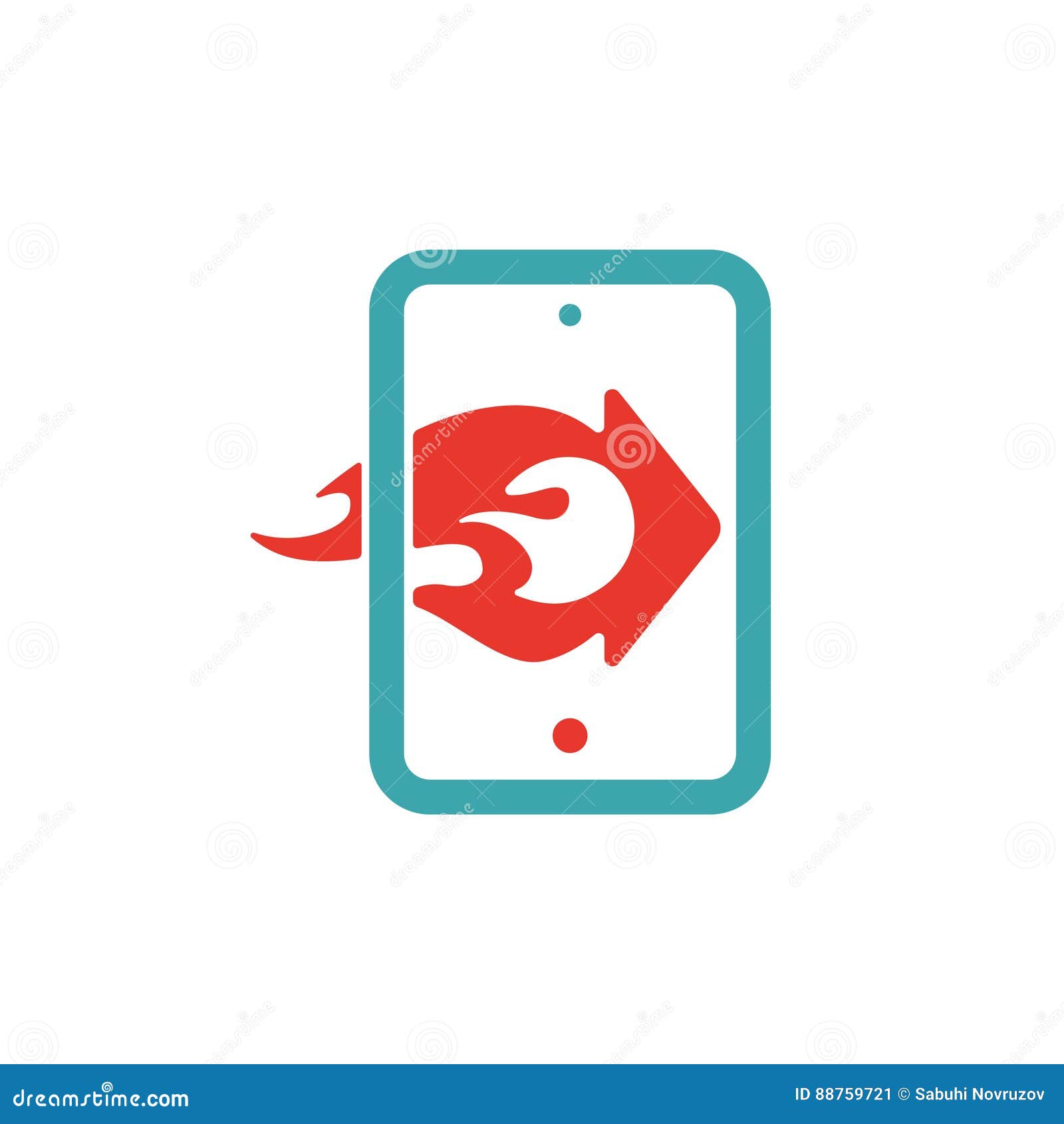 Download Sign on Tablet Screen, Vector Icon. Stock Vector ...