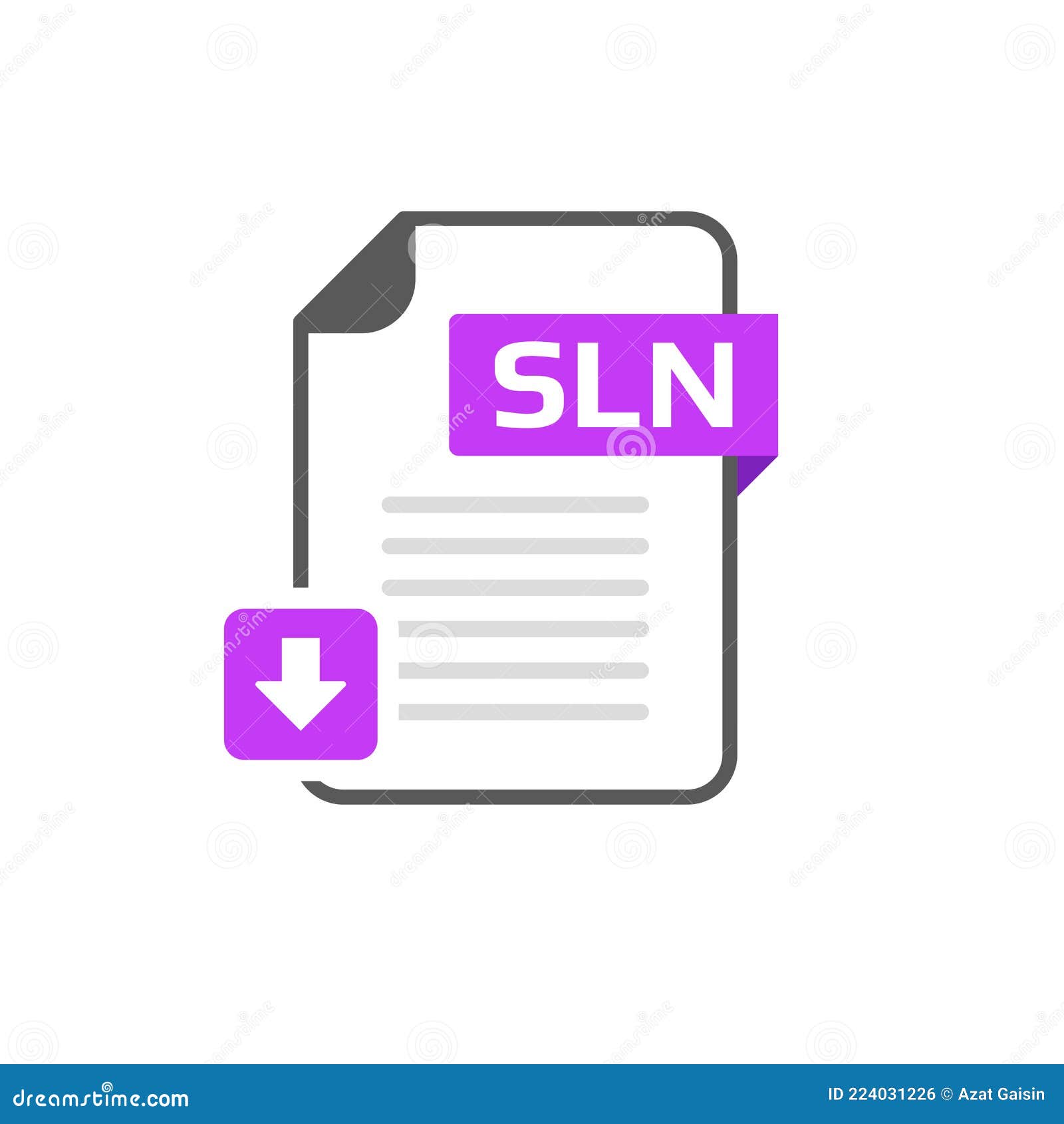 Download SLN File Format, Extension Icon Stock Illustration ... Download SLN File Format, Extension Icon Stock Illustration ...