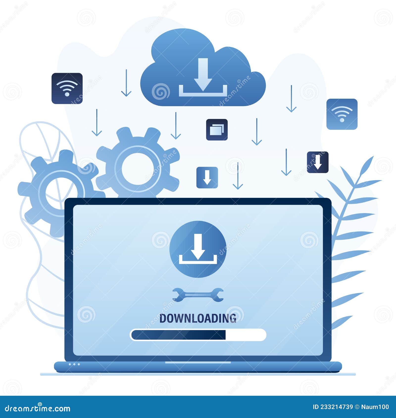Download System Update Concept. Upgrade Operation System Stock Vector ...