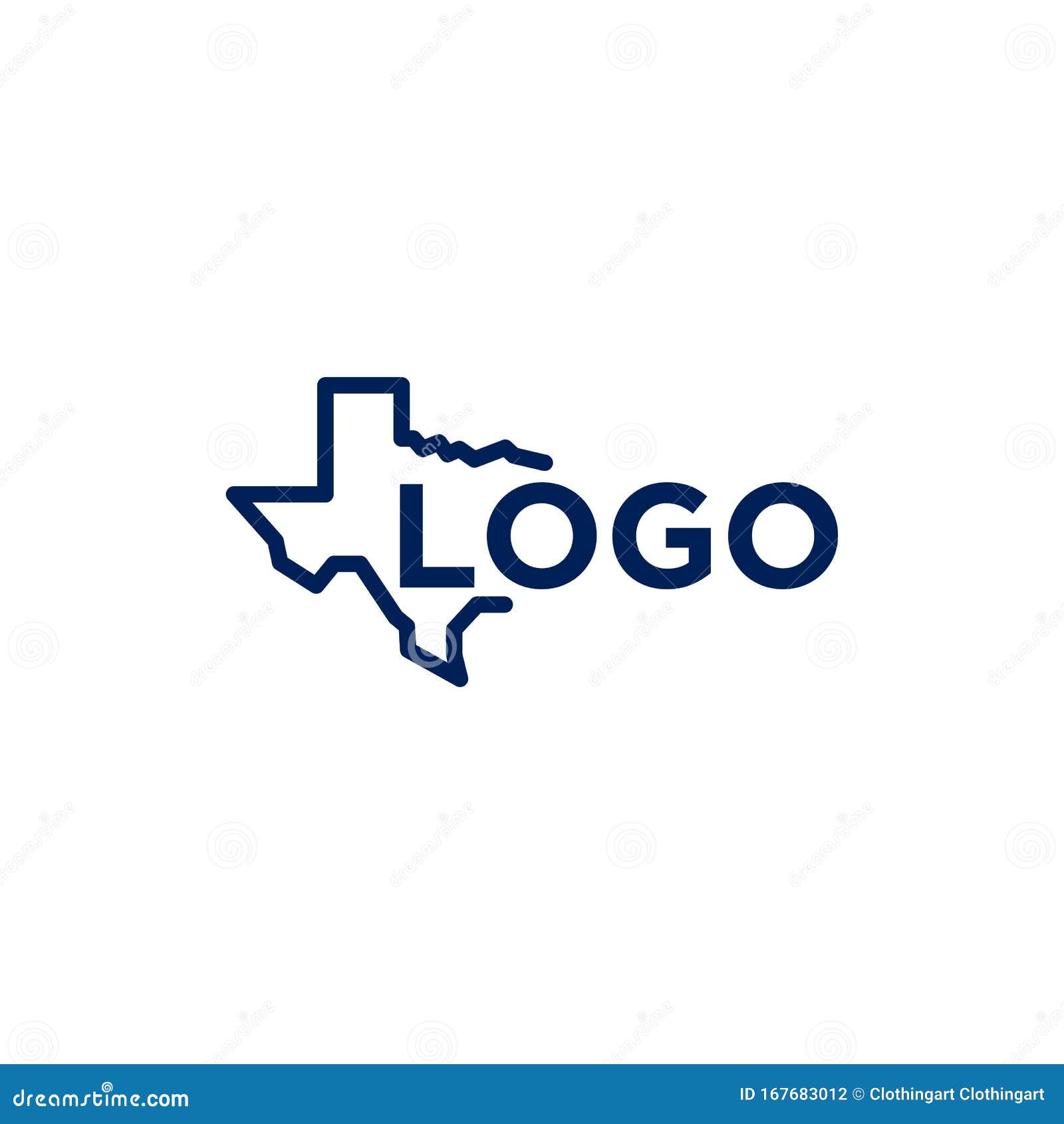 Texas Logo Vector Graphic Modern Abstract Stock Vector - Illustration ...