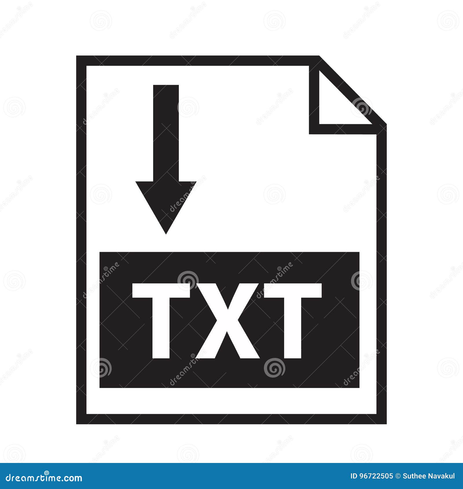 Download Text Icon on White Background. Stock Vector - Illustration of ...