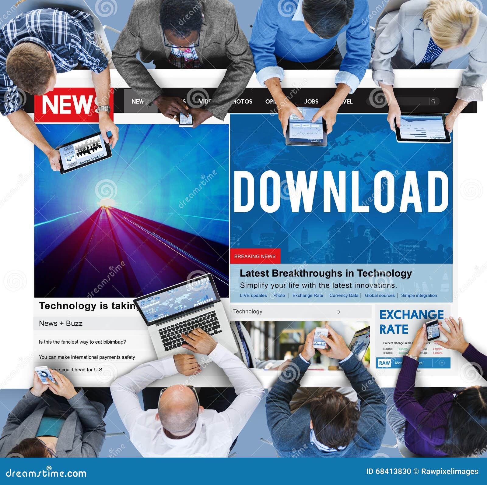 Download Transfer Internet Online Technology Networking Concept Stock ...