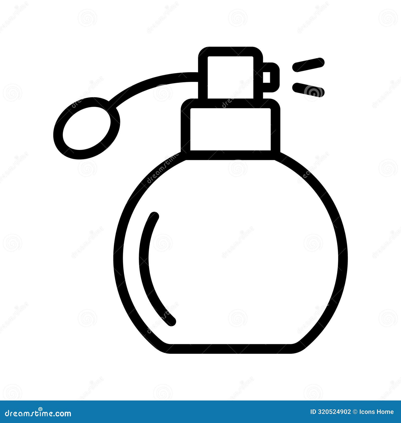 Download Trendy Icon of Perfume, Fragrance Bottle Vector Stock Vector ...