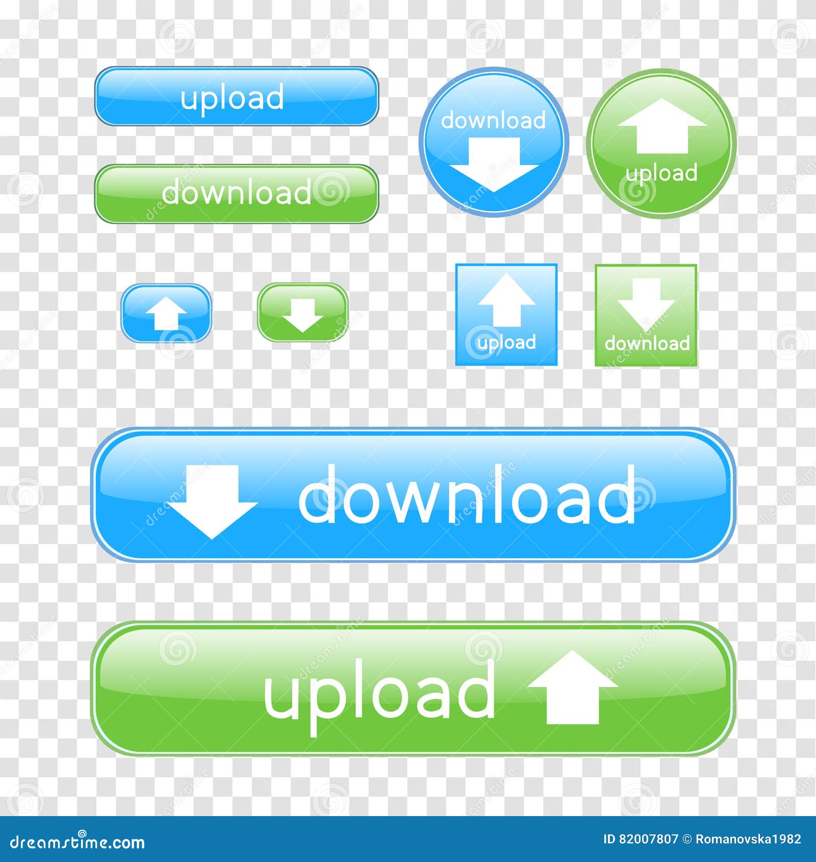 Download-upload-button stock vector. Illustration of page - 82007807