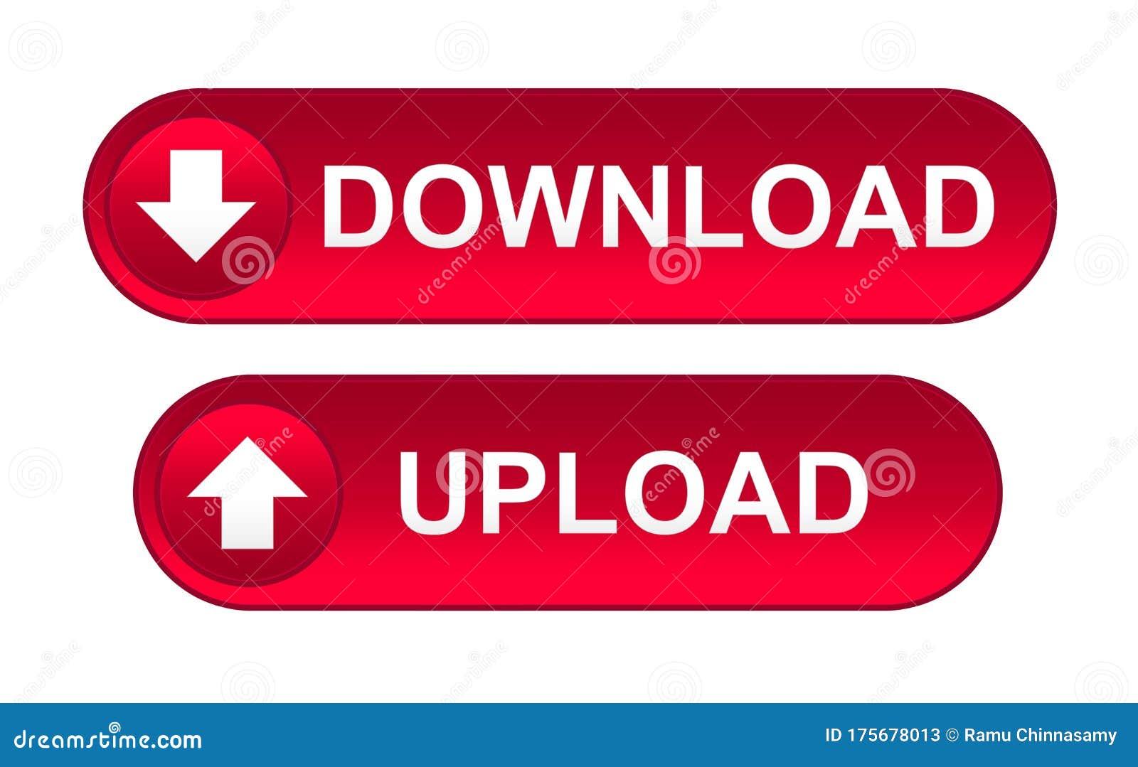 Download upload buttons stock illustration. Illustration of buttons ...