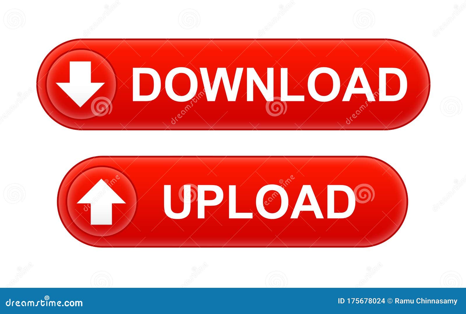 Download upload buttons stock illustration. Illustration of generated ...