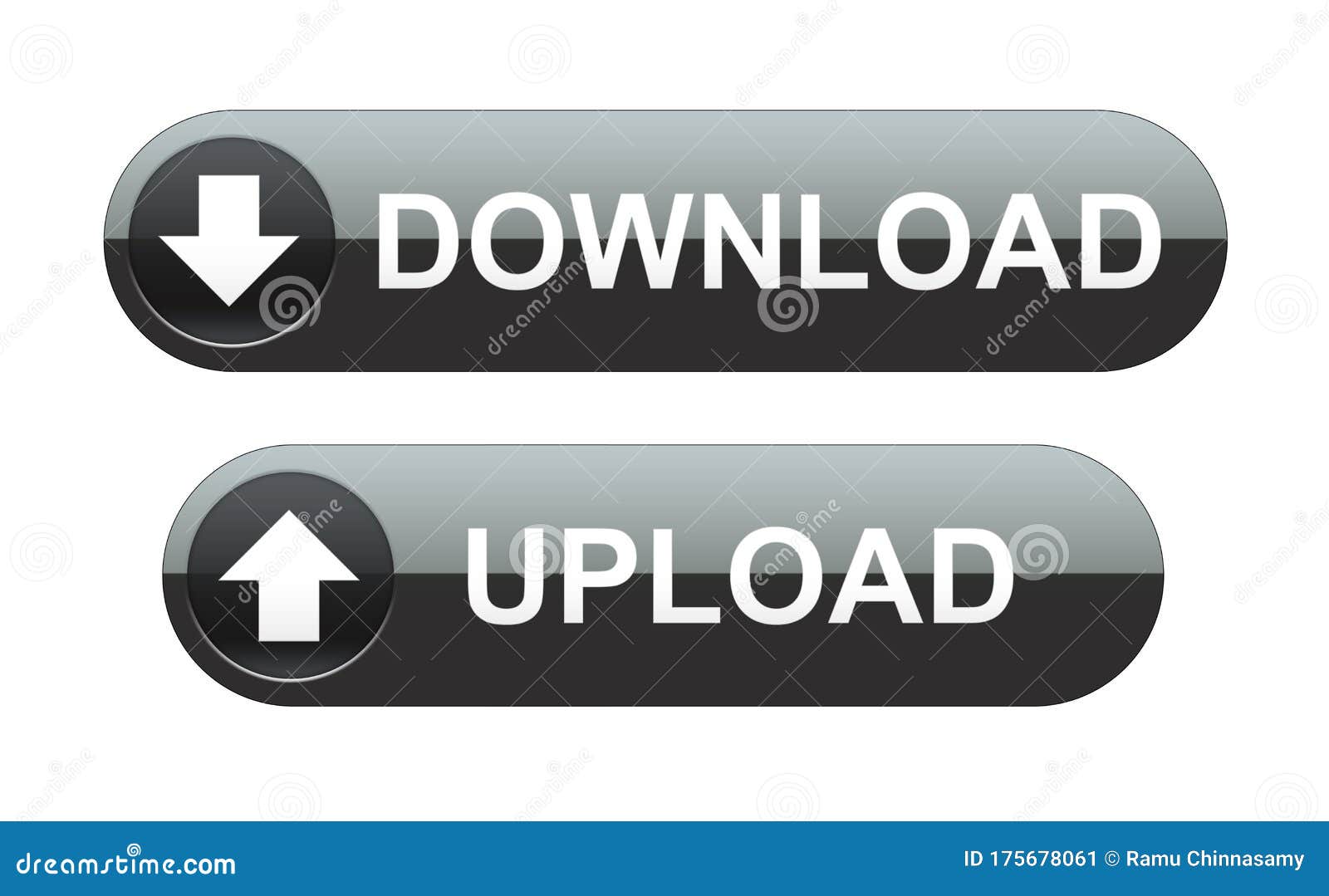 Download upload buttons stock illustration. Illustration of file ...