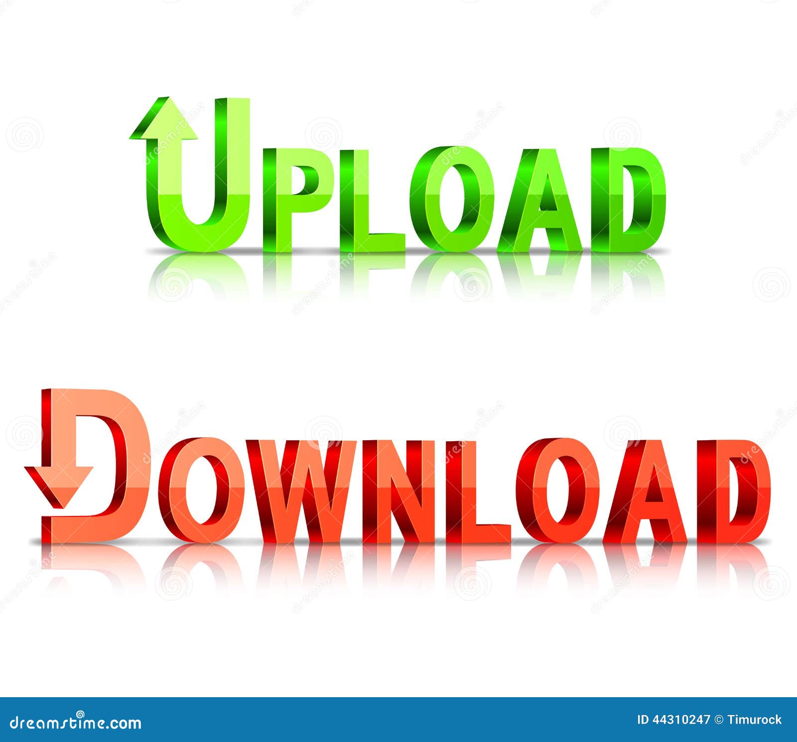 Download and upload icons. stock vector. Illustration of interface ...