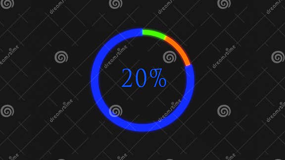 Loading 2D Element stock illustration. Illustration of glow - 208176909