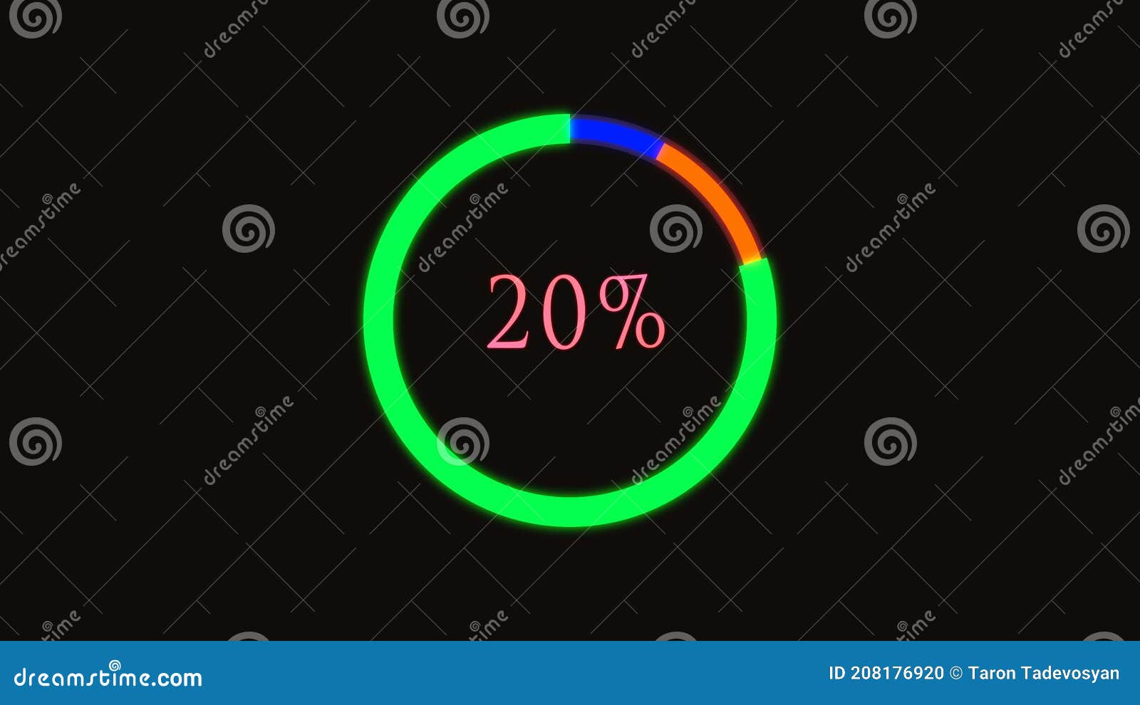 Loading 2D Element stock illustration. Illustration of glowing - 208176920