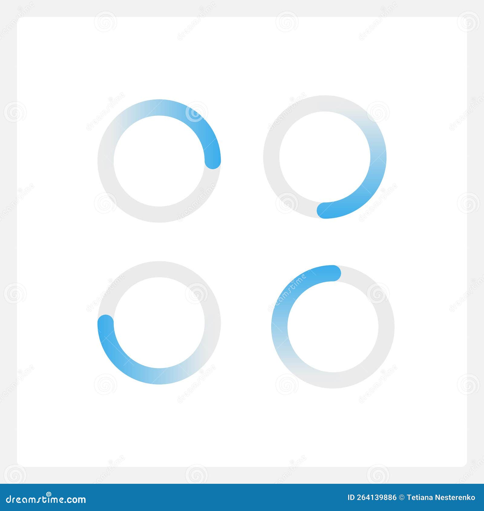 Download Waiting Circle UI Element Template Stock Vector - Illustration ...