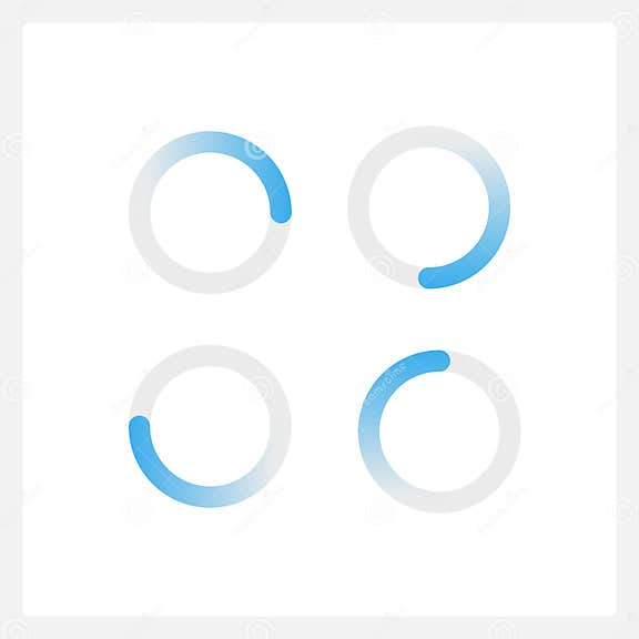 Download Waiting Circle UI Element Template Stock Vector - Illustration ...