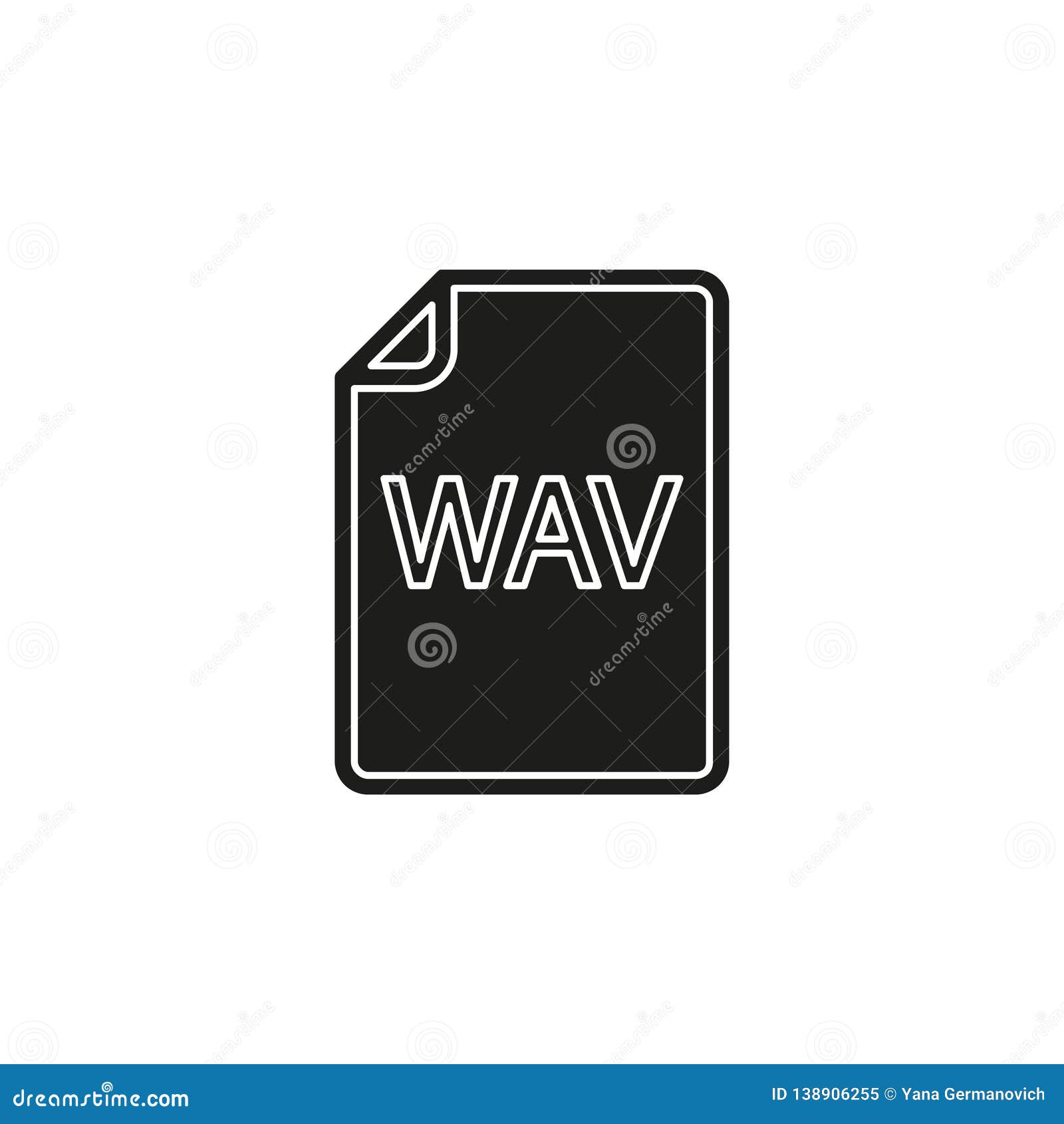 Download WAV Document Icon - Vector File Format Symbol Stock Vector ...