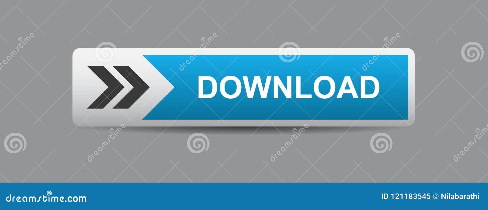 Download button blue stock illustration. Illustration of communicate ...