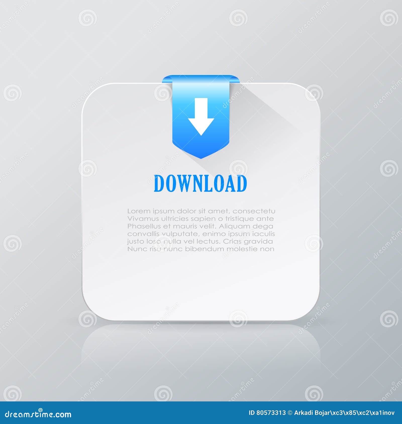 Downloaded File Additional Information Card Stock Vector - Illustration ...