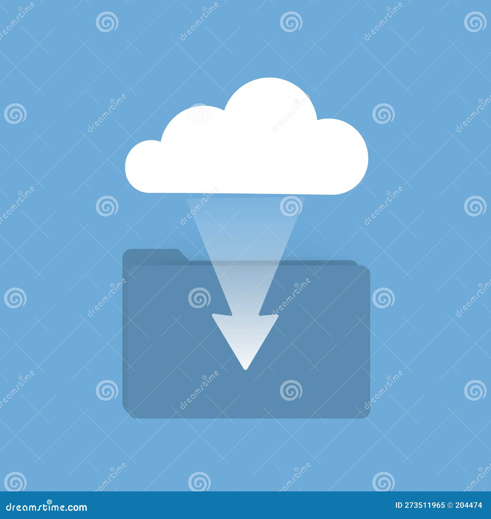 Downloading Data From Cloud Storage Backup Services And Data File Synchronization With Computer