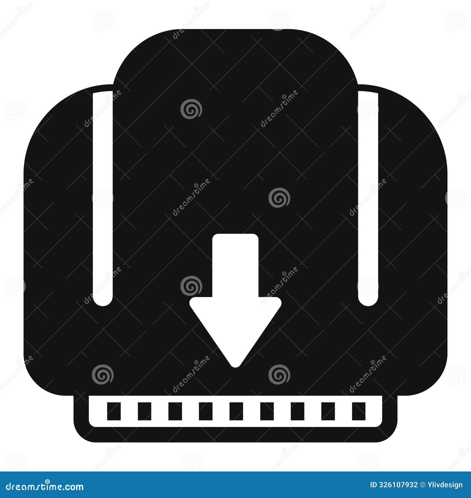 Downloading Data from Cloud Storage with Progress Bar Icon Stock Vector ...