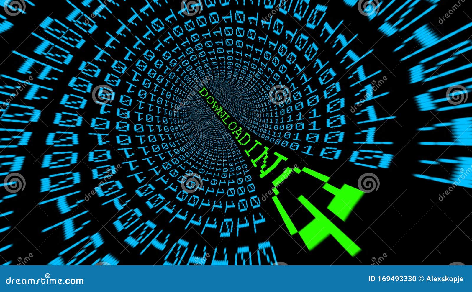 Downloading data tunnel stock illustration. Illustration of direction ... Downloading data tunnel stock illustration. Illustration of direction ...