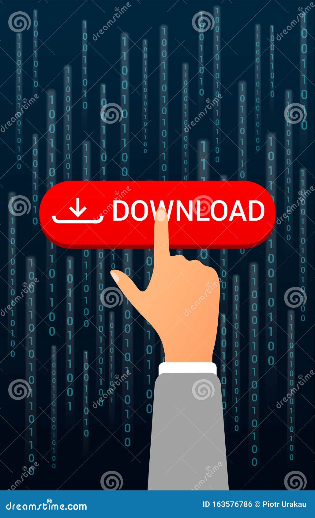 Downloading Digital Vertical Concept Stock Vector - Illustration of ...