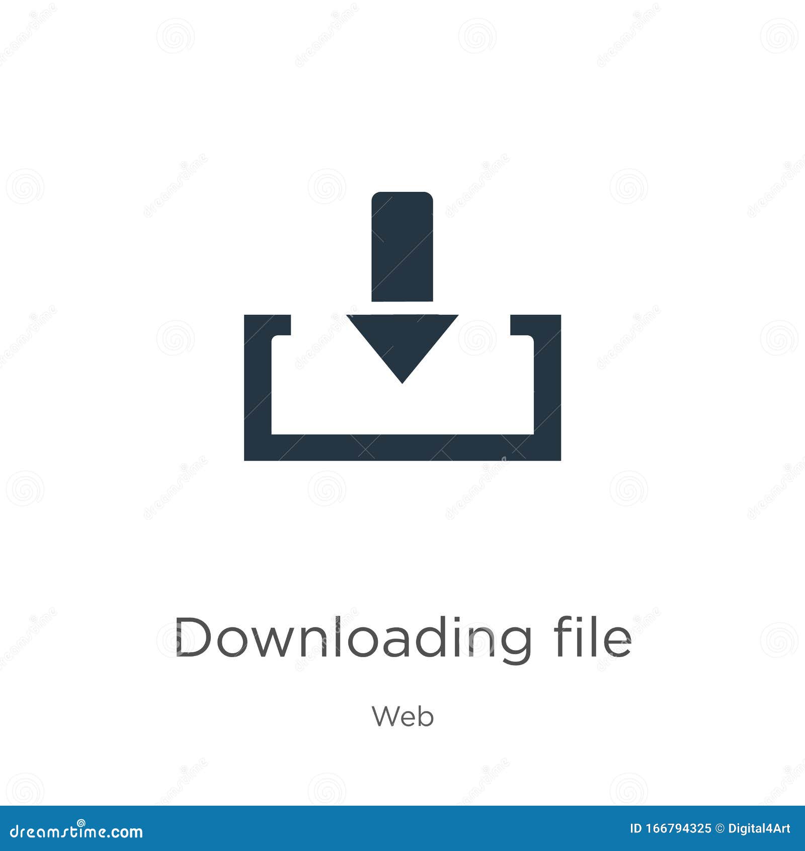 Downloading File Icon Vector. Trendy Flat Downloading File Icon from ... Downloading File Icon Vector. Trendy Flat Downloading File Icon from ...