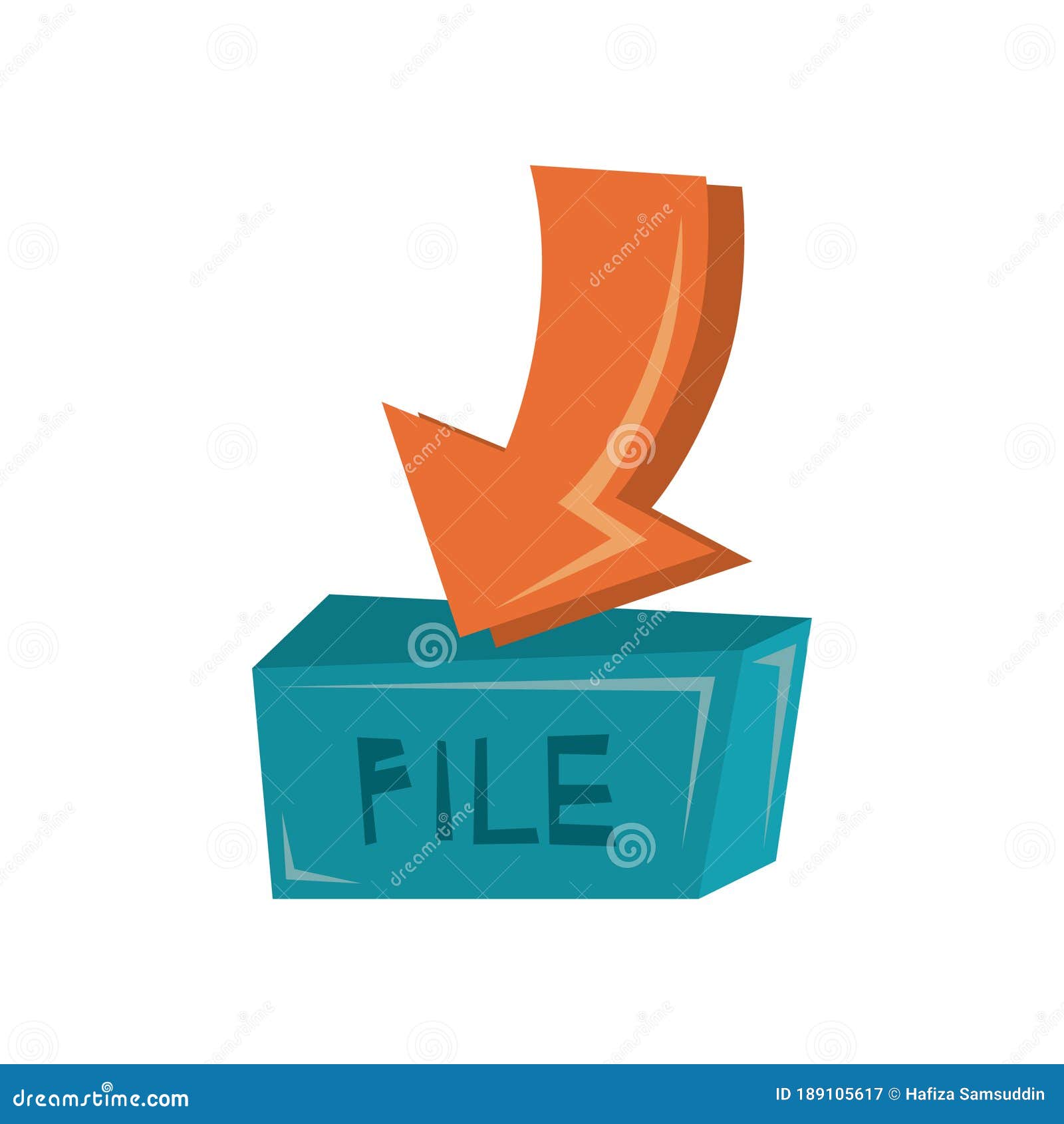 Downloading a File. Vector Illustration Decorative Design Stock Vector ...