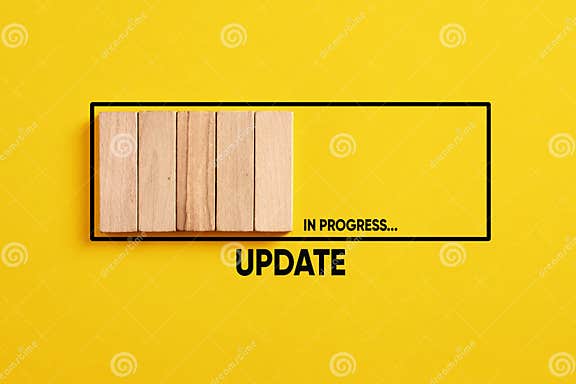 Downloading and Installing Updates or Upgrading Technology Concept ...