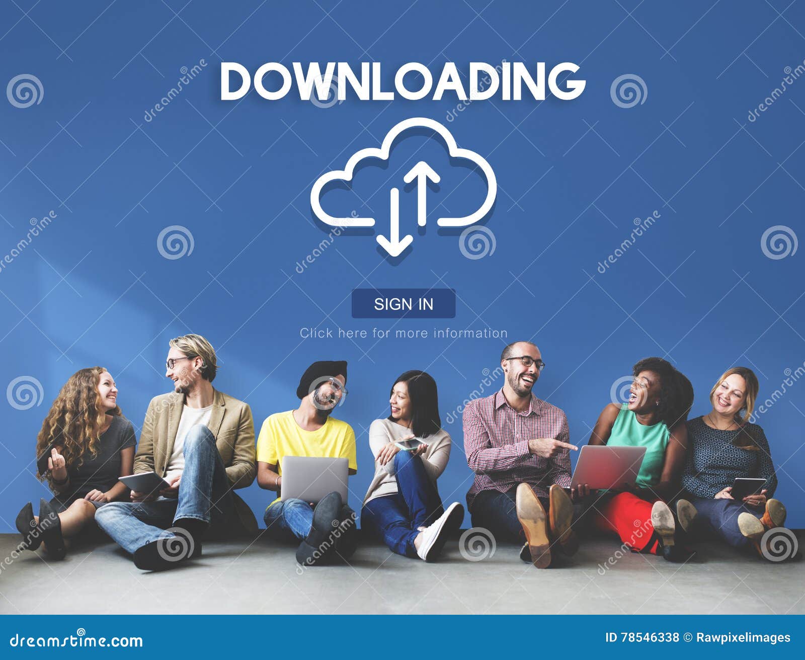 Downloading Technology Online Website Storage Concept Stock Photo ...