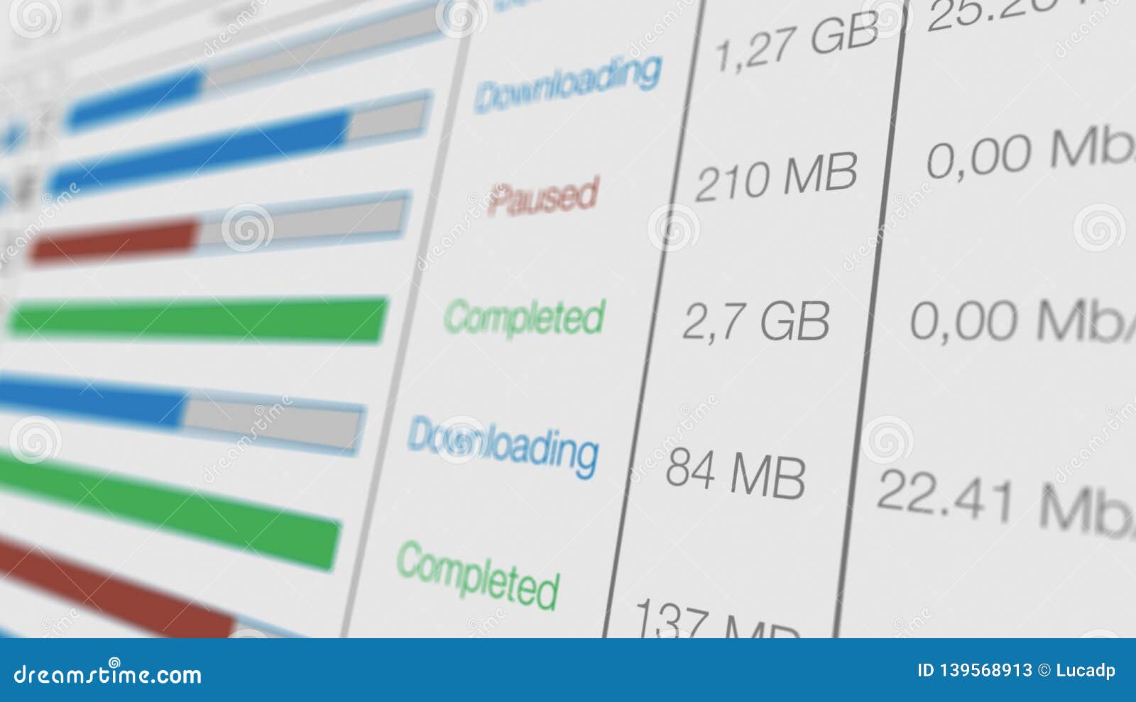 Concept of Download and Upload Data Stock Illustration - Illustration ...