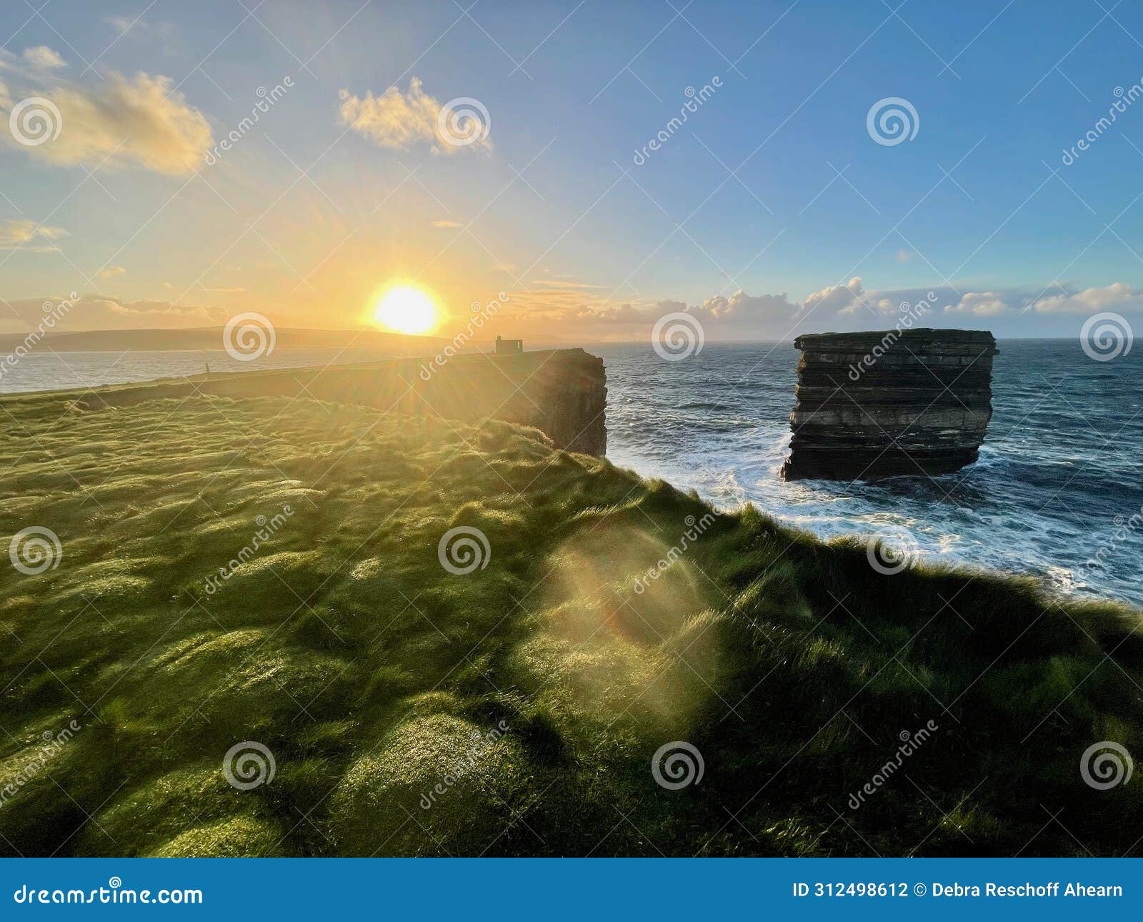 Sunset Downpatrick Head, County Mayo, Ireland Stock Photo - Image of ...