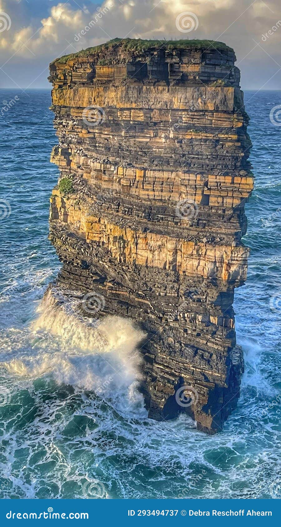 Downpatrick Head Sea Stack stock image. Image of wild - 293494737