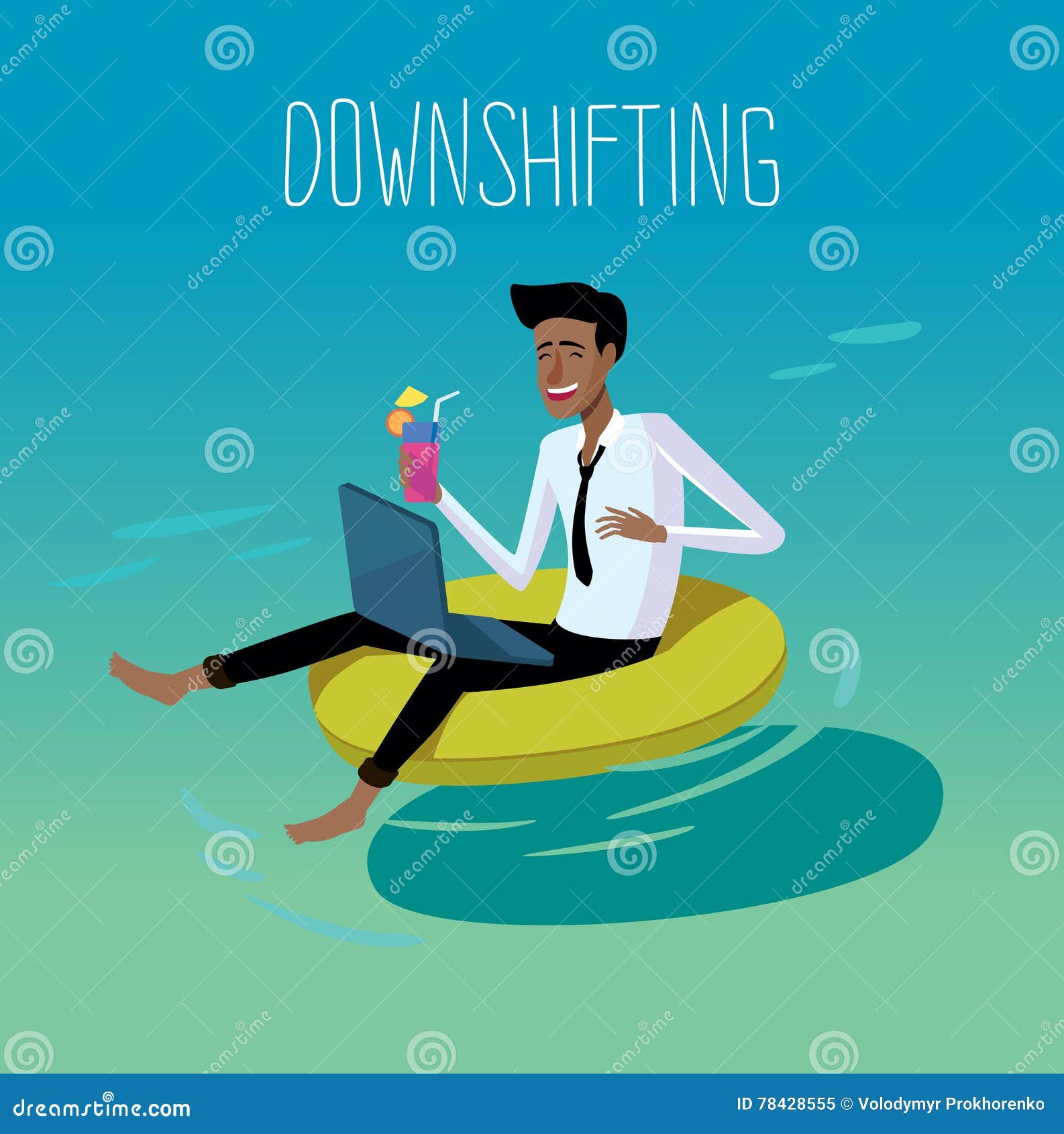 Downshifting ilustración del vector. Ilustración de concepto - 78428555