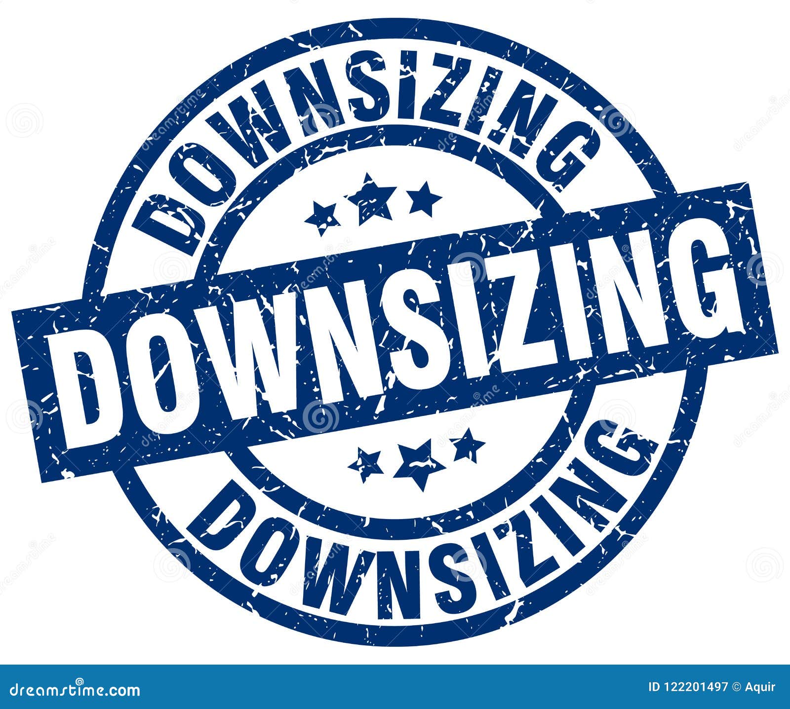 Downsizing stamp stock vector. Illustration of insignia - 122201497