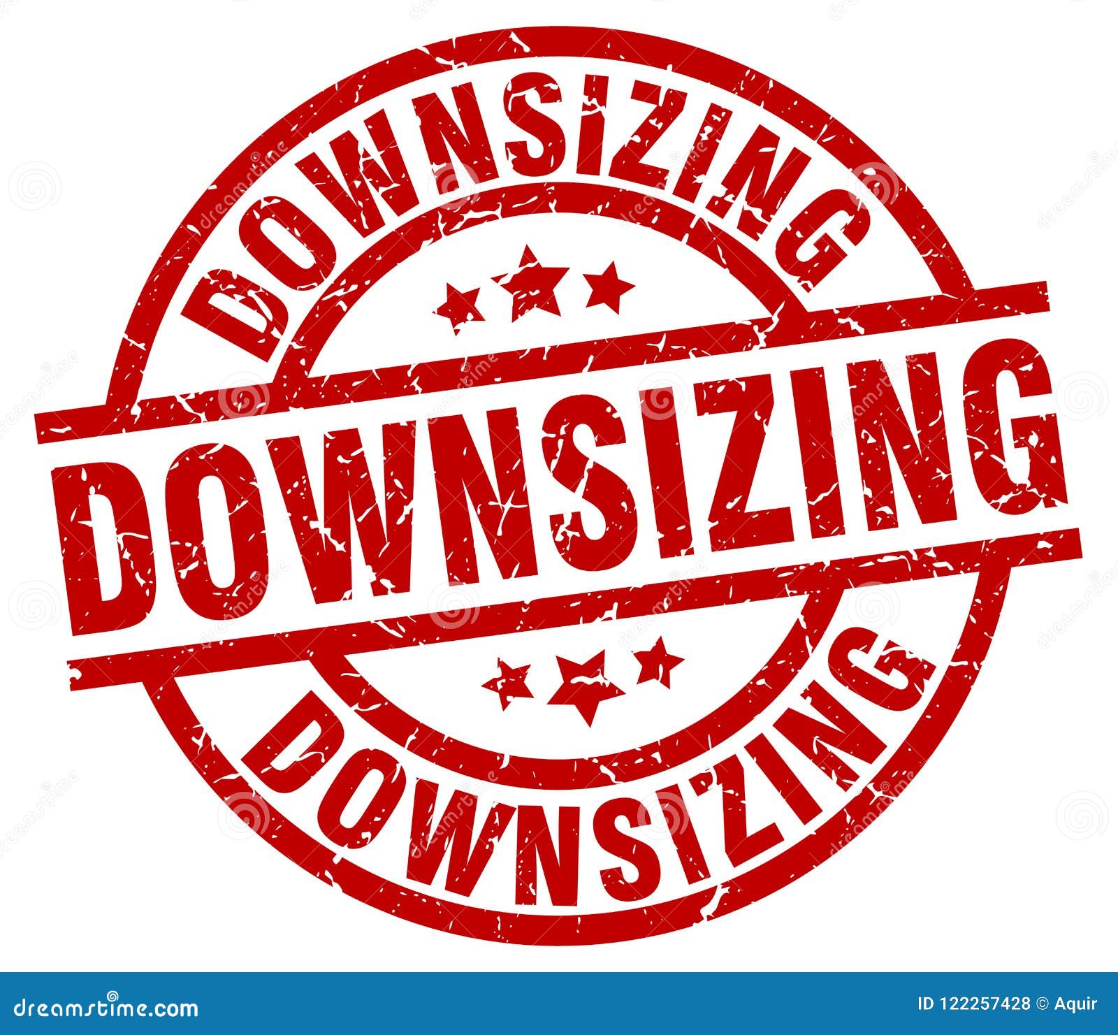 Downsizing stamp stock vector. Illustration of vintage - 122257428