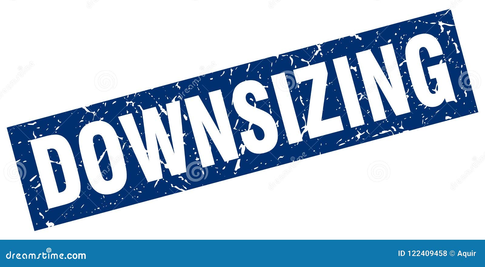 Downsizing stamp stock vector. Illustration of isolated - 122409458