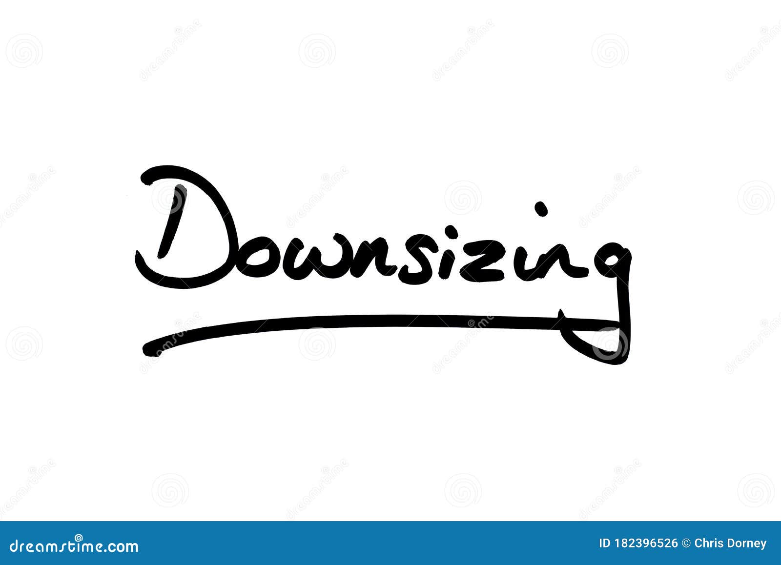Downsizing stock illustration. Illustration of curtailing - 182396526