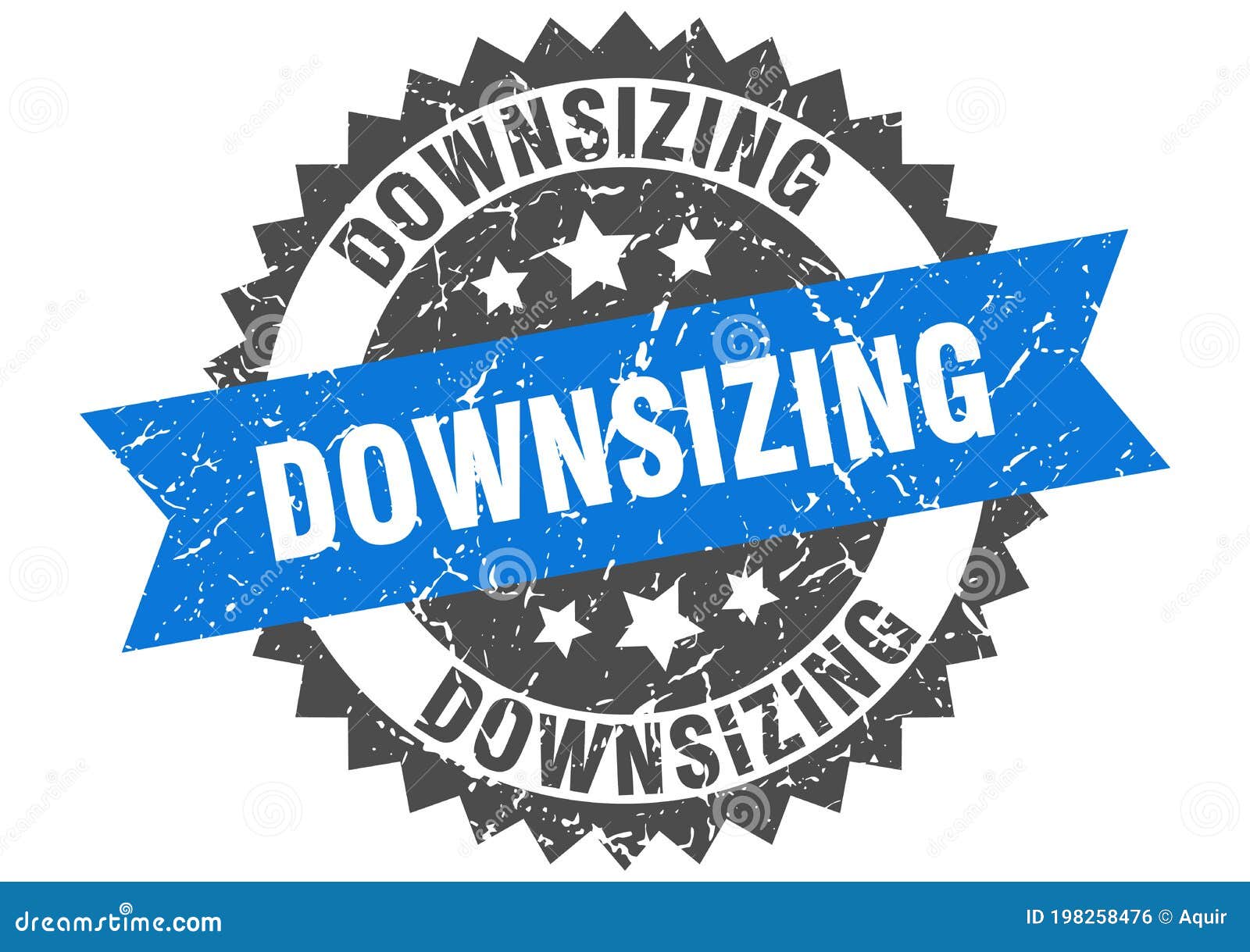 Downsizing Red Stamp Vector Illustration | CartoonDealer.com #119418480
